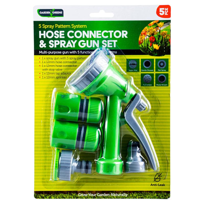 Hose Connector & Spray Gun Set 5pc – SNMARTAUSTRALIA