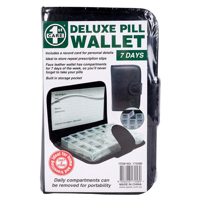 Pill Wallet Deluxe 7 Day Organiser – SNMARTAUSTRALIA